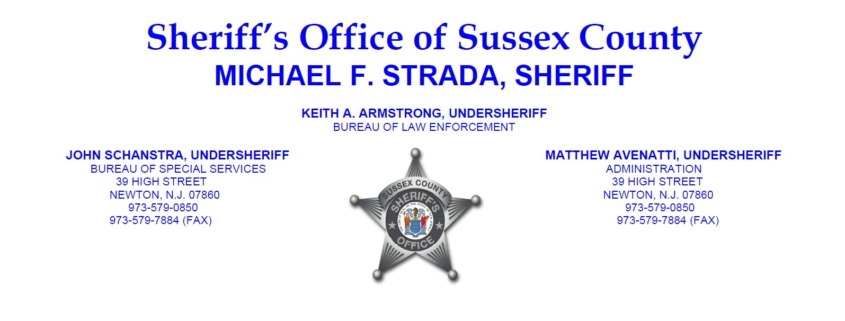 Sussex County Letterhead – Sheriffs Association of New Jersey